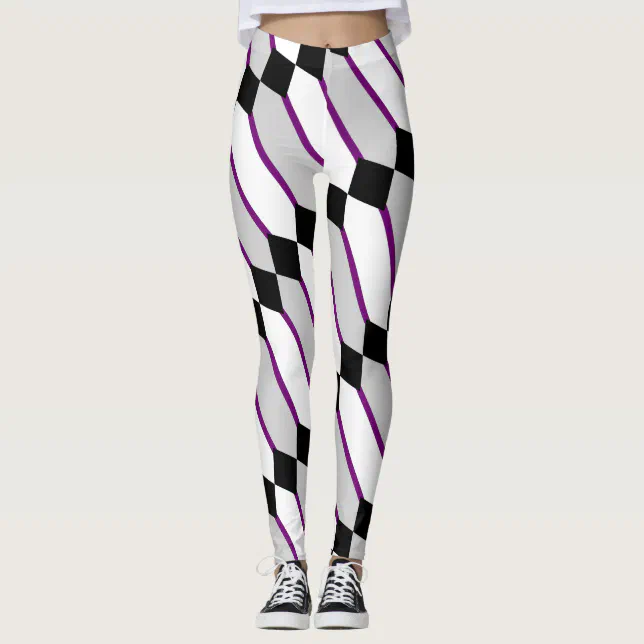 Asexual Pride Flag Art by EelKat Wendy C Allen Leggings | Zazzle