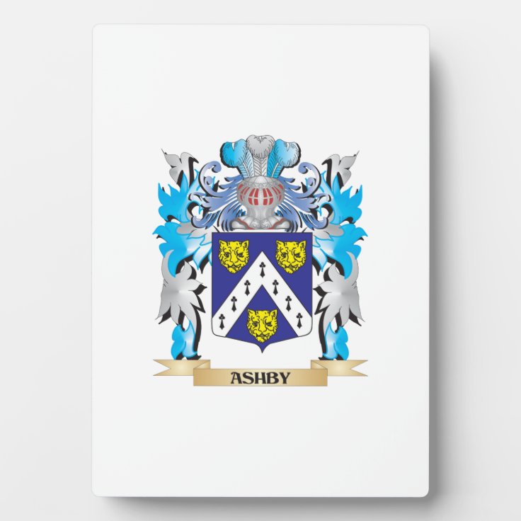 Ashby Coat Of Arms Plaque | Zazzle