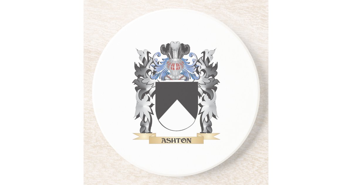 Ashton Coat of Arms - Family Crest Coaster | Zazzle