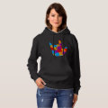 Asl Love Sign Language Autism Awareness Support Cu Hoodie | Zazzle