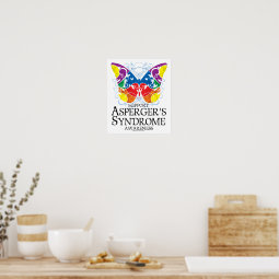 Asperger's Syndrome Butterfly Poster | Zazzle