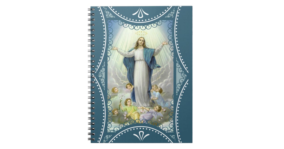 Assumption of the Blessed Virgin Mary Angels Notebook | Zazzle