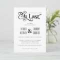 At Last Wedding Invitation | Zazzle