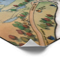 Atlanta Georgia Cartoon Map Poster | Zazzle