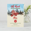 ATV Four Wheeler Off Road Adventure Birthday Invitation | Zazzle