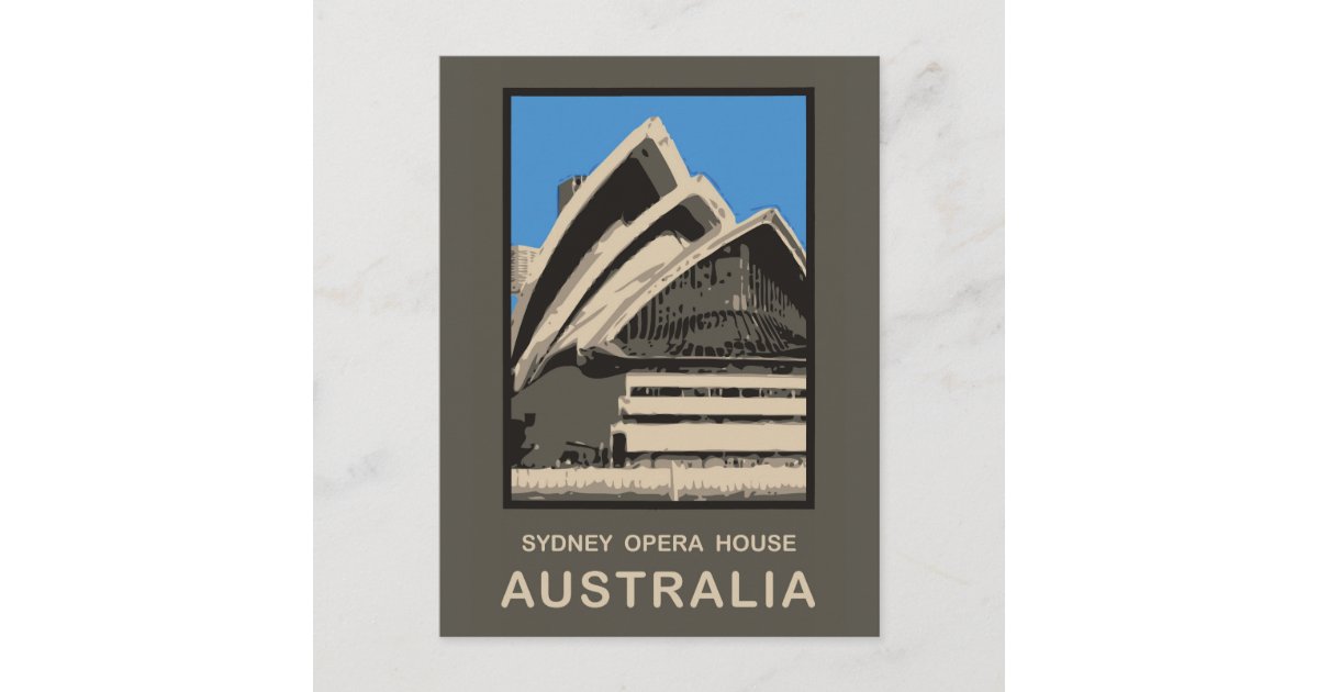 Australia Sydney Opera House Postcard | Zazzle