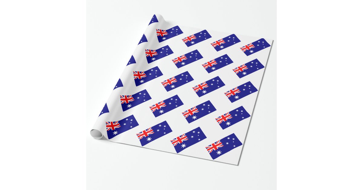 Australian Flag Pattern Union Jack Wrapping Paper | Zazzle