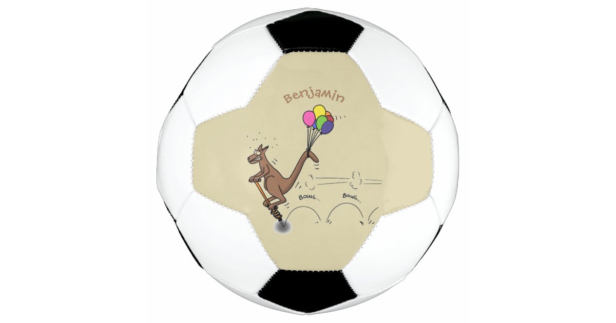 Australian humour kangaroo cartoon illustration football | Zazzle
