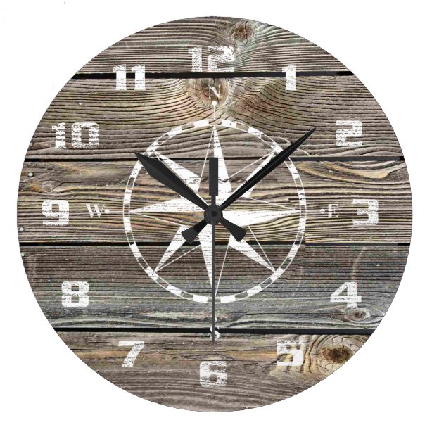 Compass Wall Clocks | Zazzle UK