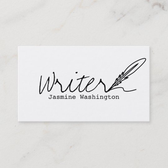 AUTHORS & WRITERS Business Card | Zazzle.co.uk