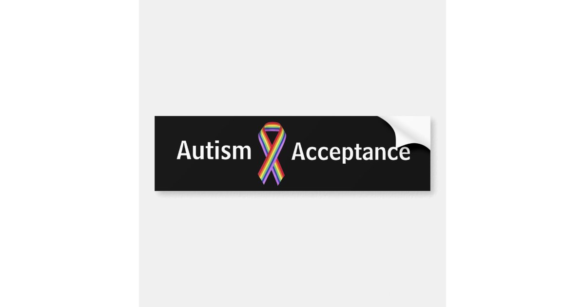 Autism Acceptance Bumper Sticker | Zazzle