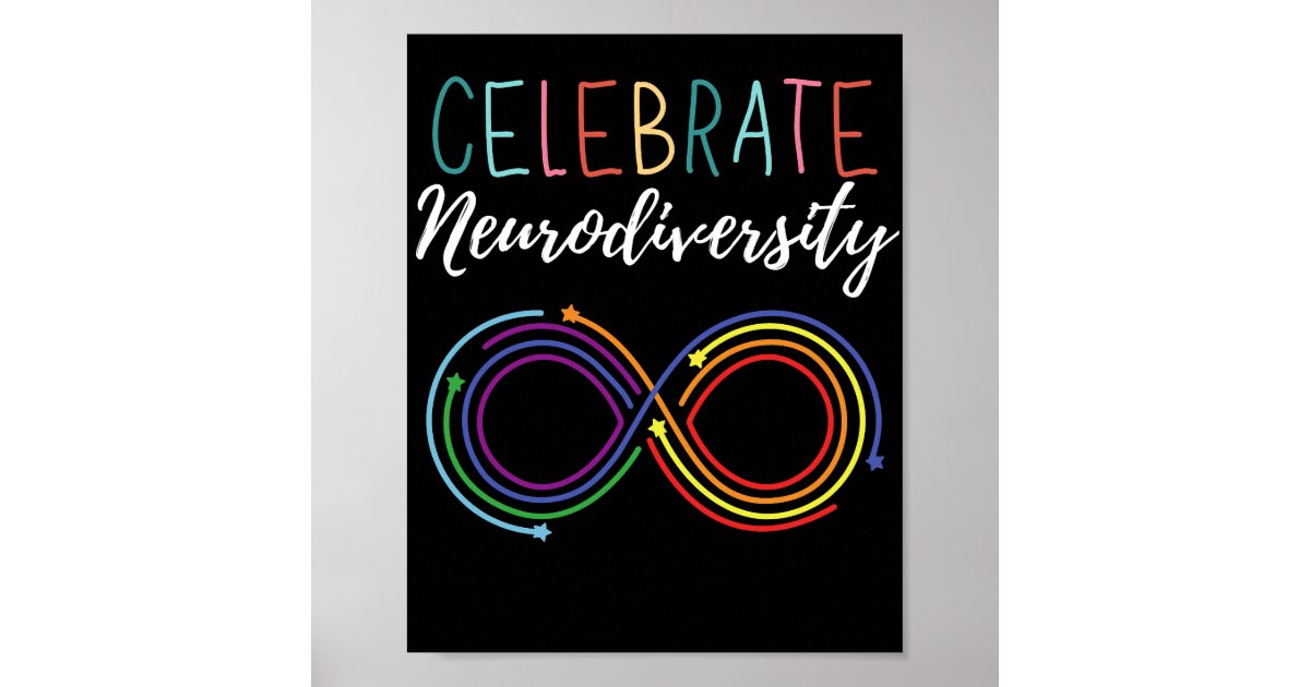 Autism Awareness Month Celebrate Neurodiversity Poster | Zazzle