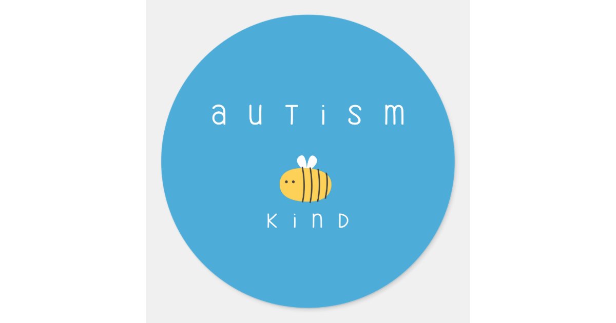 autism be kind awareness Stickers | Zazzle