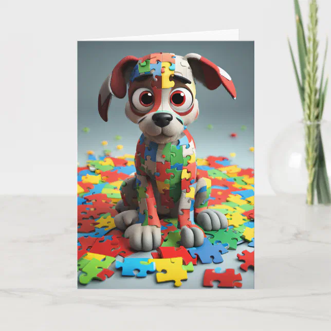 Autism Folded Greeting Card | Zazzle