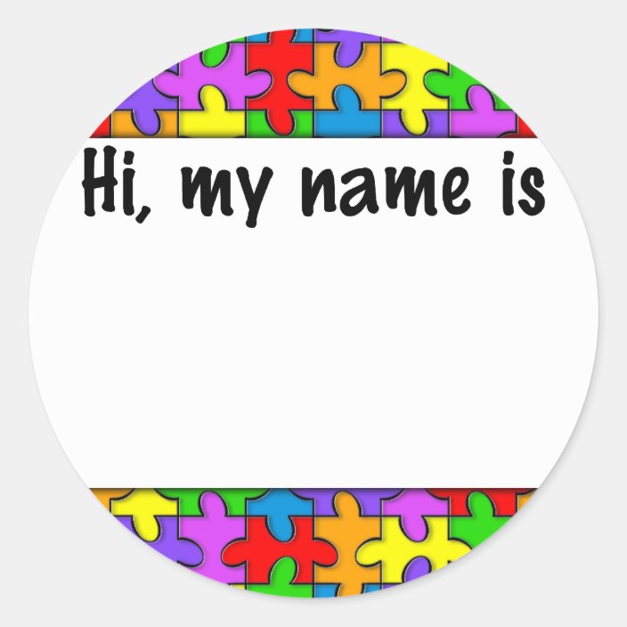 Autism Name Tag | Zazzle.co.uk