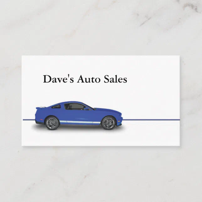 Auto Dealer Business Card | Zazzle