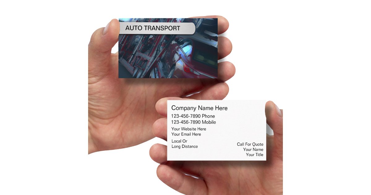 Auto Transport Business Cards | Zazzle