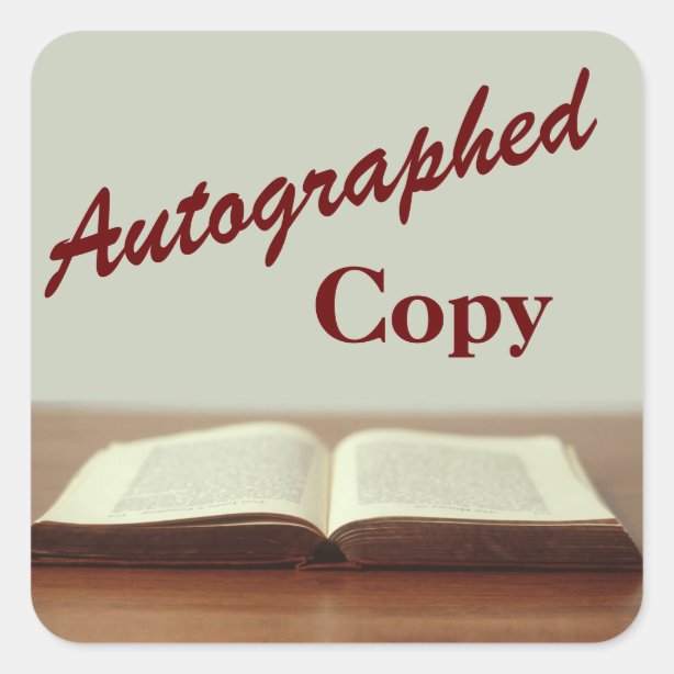 Signed By Author Stickers & Labels | Zazzle UK