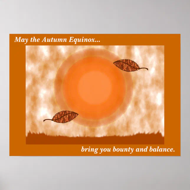 Autumn Equinox Blessing Poster | Zazzle