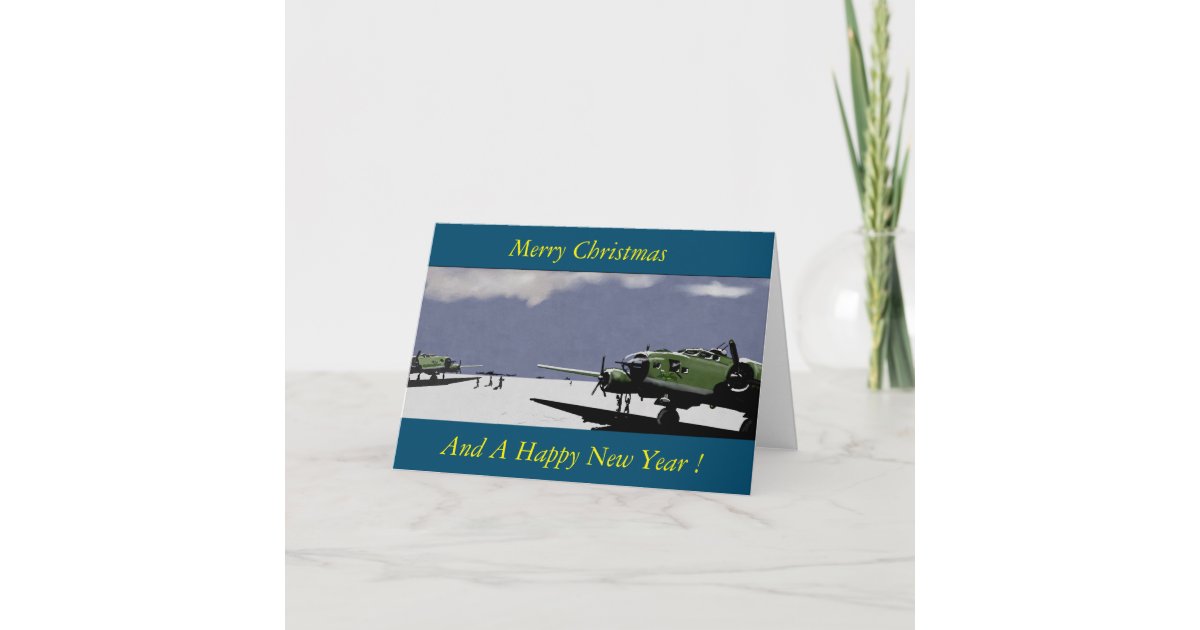 Aviation Christmas Greetings Card | Zazzle