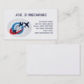 aviation maintenance mechanic business card | Zazzle
