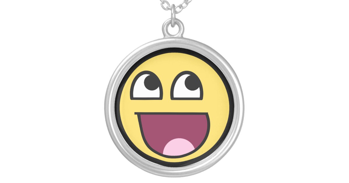 Awesome Internet Meme Silver Plated Necklace | Zazzle