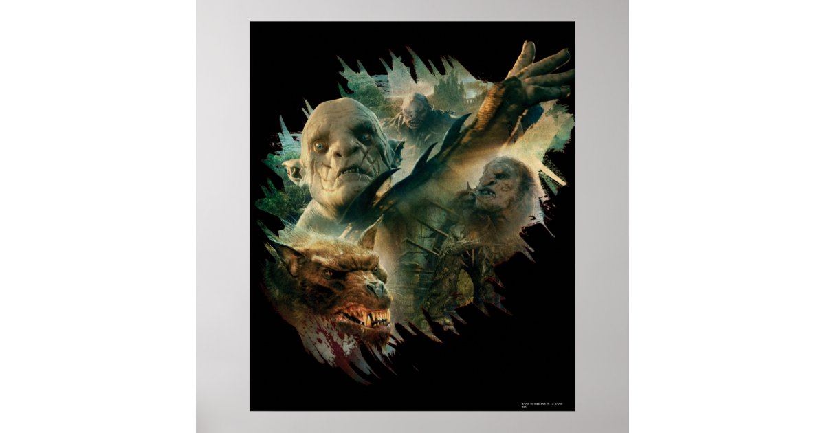 Azog, Narzug, and Bolg Graphic Poster | Zazzle