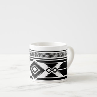 Aztec Pattern Mugs Set Of 4 Stacking Mugs - Large Aztec Design Bone ...