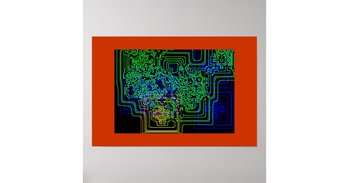 Aztec Microchip Poster | Zazzle
