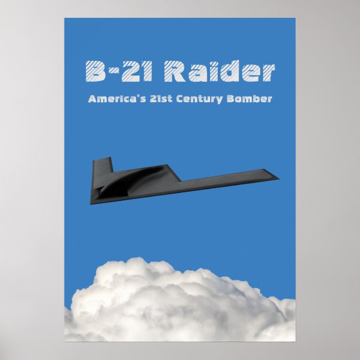 B-21 Raider Stealth Bomber Poster | Zazzle.co.uk