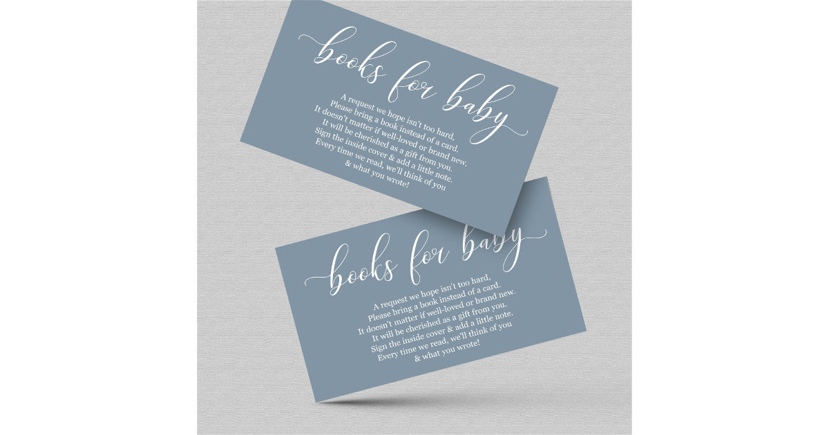 Baby Blue Book Request - Baby Shower Invitation | Zazzle
