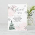 Baby It's Cold Outside Winter Tree Thank You Card | Zazzle
