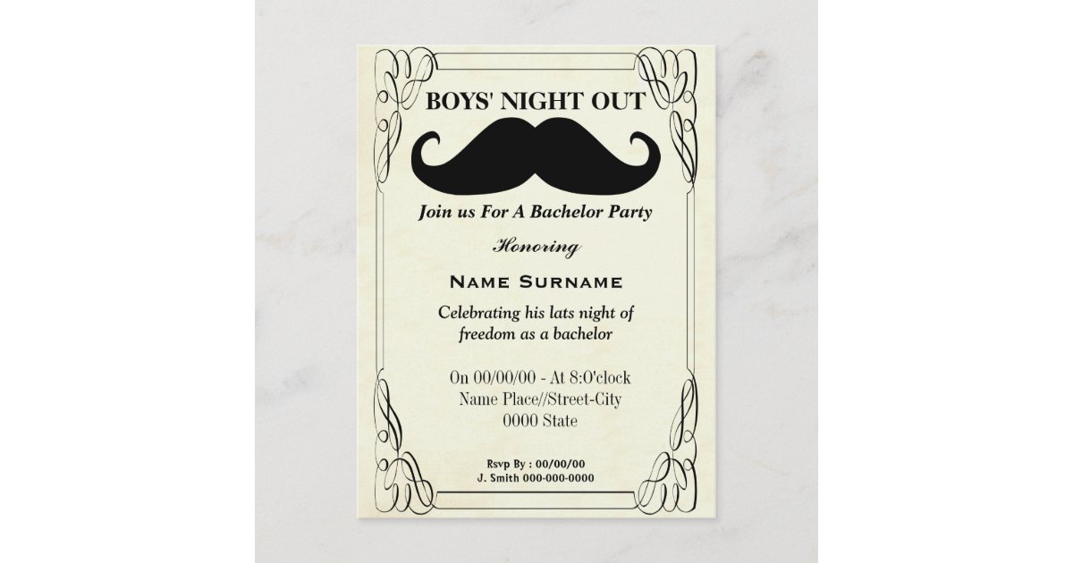 bachelor party invitation,groom shower invitation | Zazzle