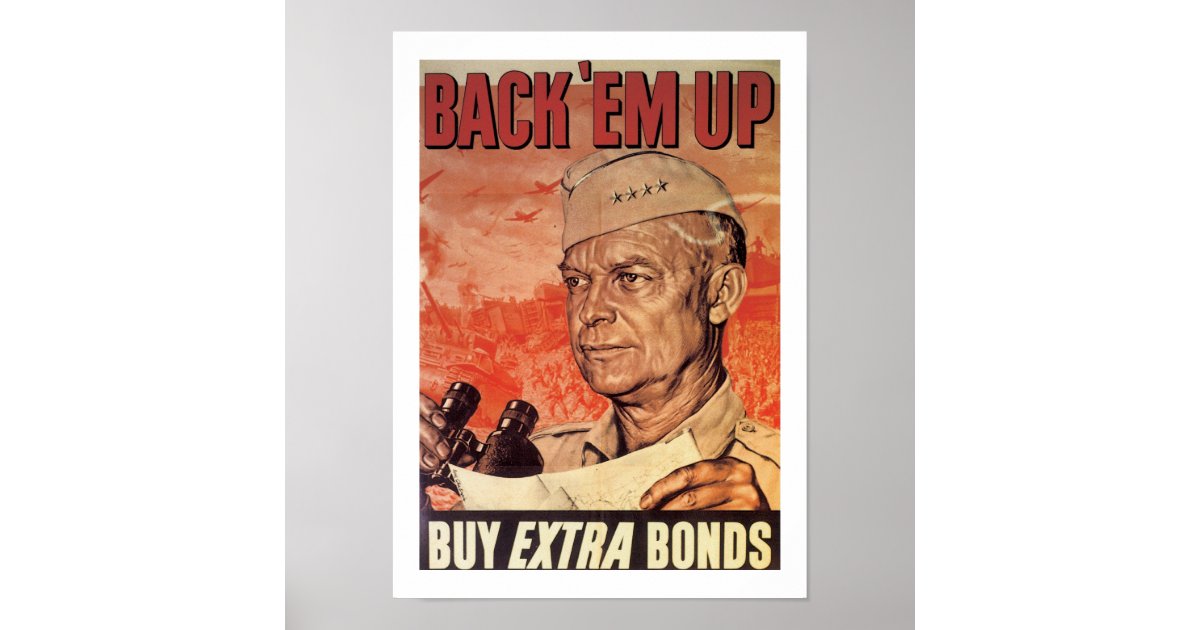 Back 'Em Up Poster | Zazzle