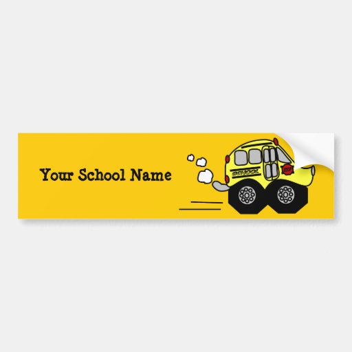 Back to School Bus Bumper Stickers | Zazzle