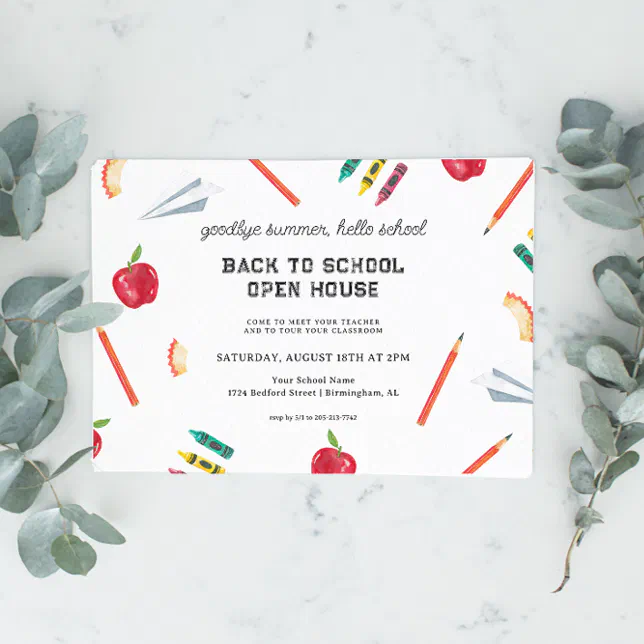 Back to School | Meet the Teacher Open House Invitation | Zazzle