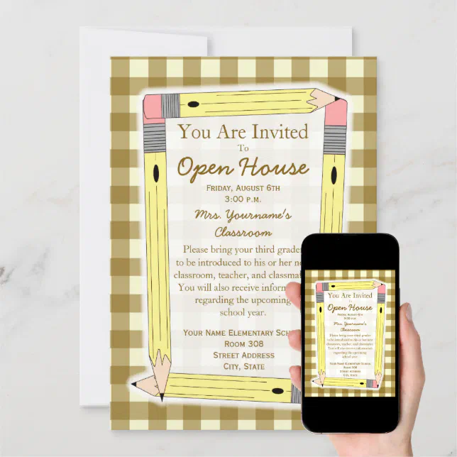 Back To School Open House Invitation | Zazzle