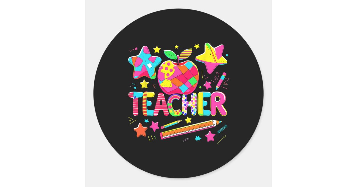 Back To School Teacher Life Inspirational Teach Lo Classic Round ...