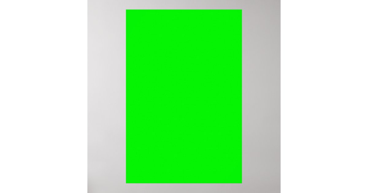 Background Media Paper - Green Screen Chroma Key Poster | Zazzle
