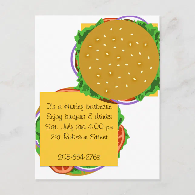 Backyard Cookout Invitation | Zazzle