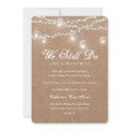 Backyard Rustic Vow Renewal Anniversary Invitation | Zazzle