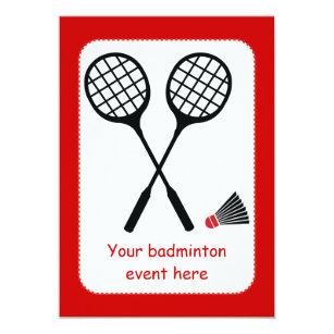 Badminton Invitations | Zazzle UK