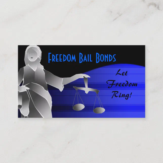 Bail bonds business card | Zazzle