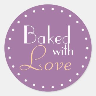 Baked With Love Stickers | Zazzle.co.uk