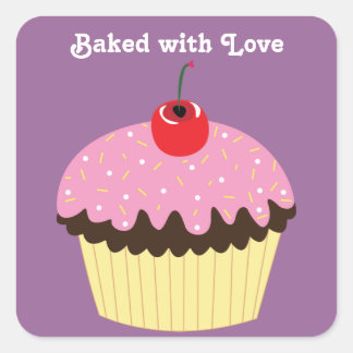 Baked With Love Stickers | Zazzle.co.uk