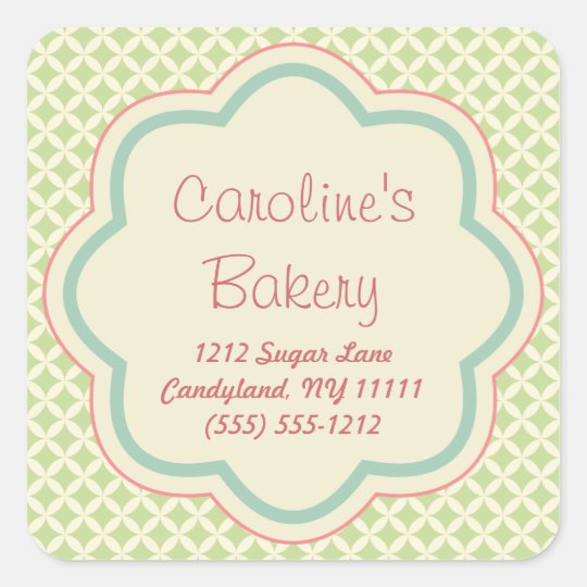 thank you bakery stickers | Zazzle.co.uk
