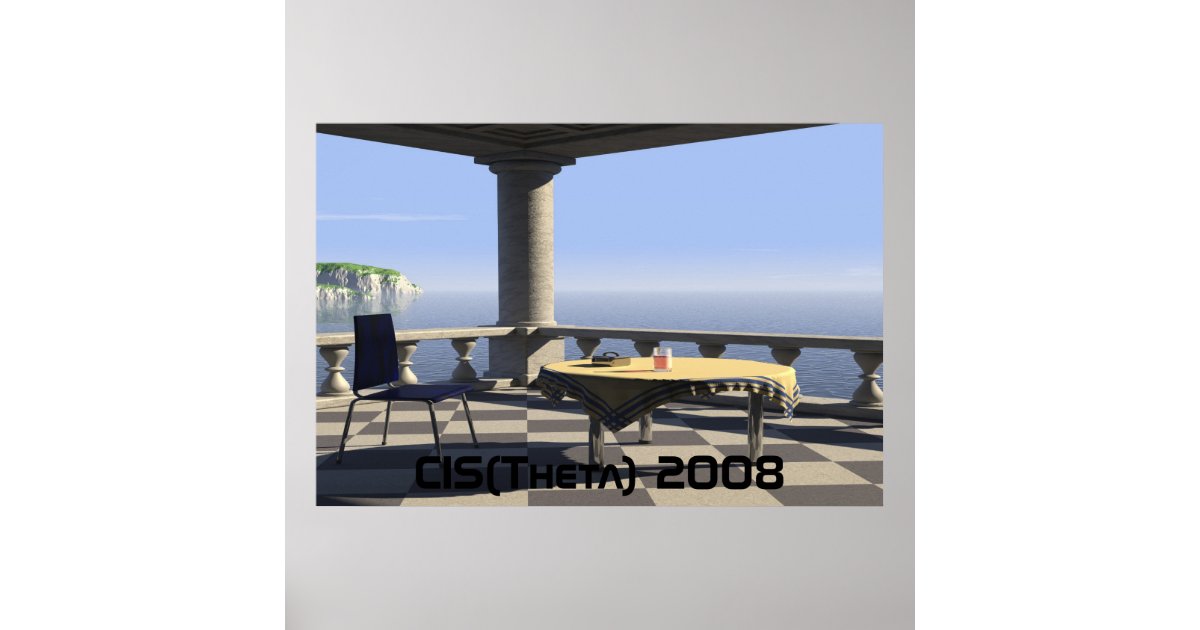 balcony, CIS(Theta) 2008 Poster | Zazzle