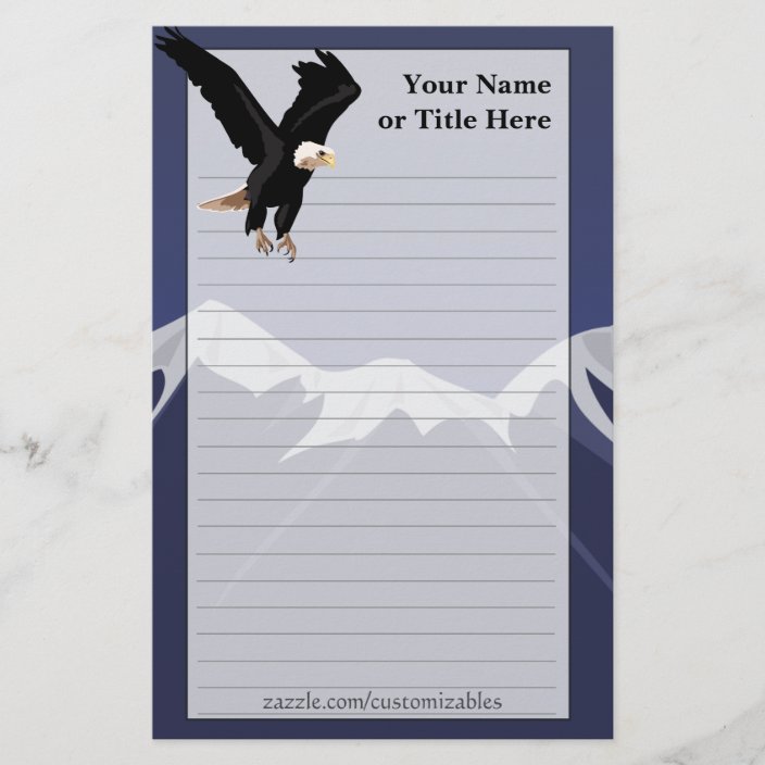 Bald Eagle Stationary Stationery | Zazzle.co.uk