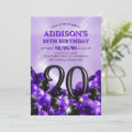 Balloons Purple 20th Birthday Invitation | Zazzle