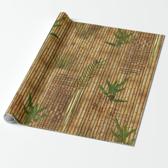 Bamboo Tapa Wrapping Paper | Zazzle.co.uk